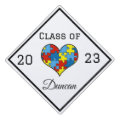 Autism Awareness Personalized Name and Class Graduation Cap Topper | Zazzle