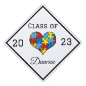 Autism Awareness Personalized Name and Class Graduation Cap Topper | Zazzle
