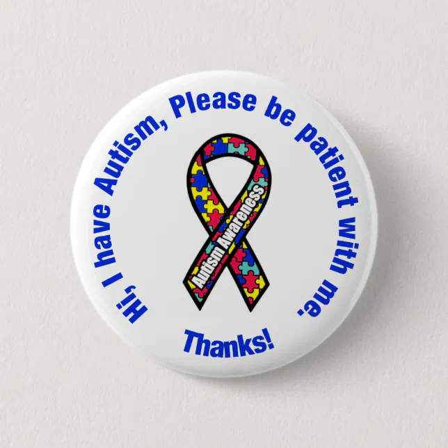 Autism Awareness Pin / Button Badge | Zazzle