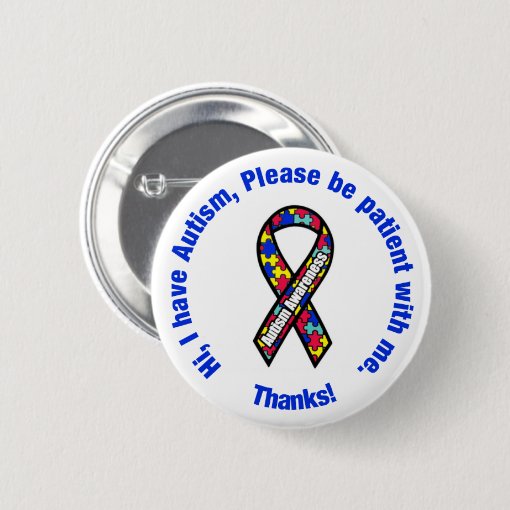 Autism Awareness Pin / Button Badge | Zazzle