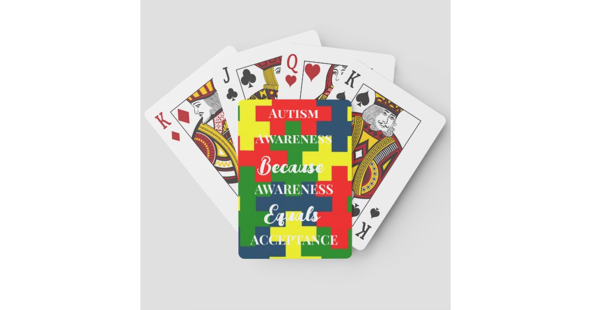 Autism Awareness Playing Cards | Zazzle