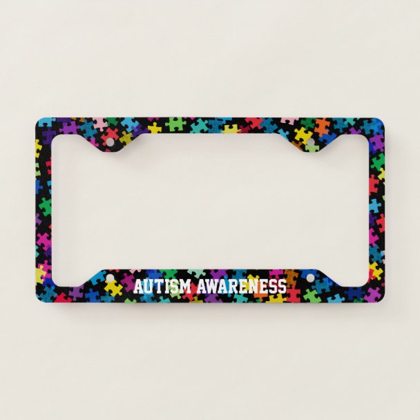 Colorful Puzzle Pattern Autism Awareness Fabric | Zazzle