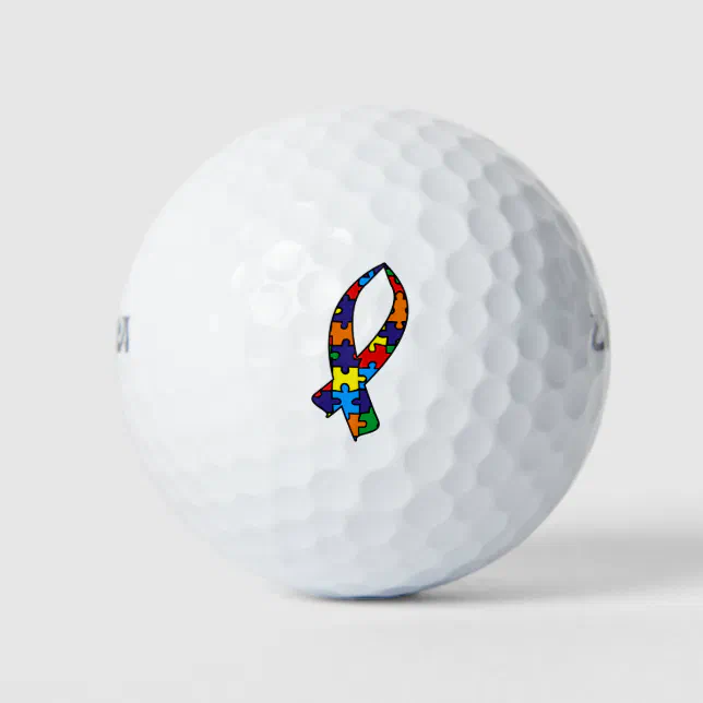 Autism Awareness Ribbon Golf Balls | Zazzle