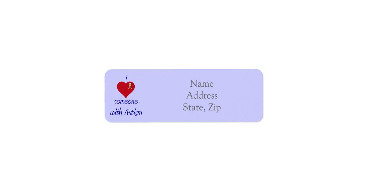 Autism Awareness Ribbon labels | Zazzle