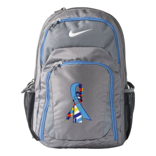Autism Awareness Ribbon with Lighthouse of Hope Nike Backpack | Zazzle.com
