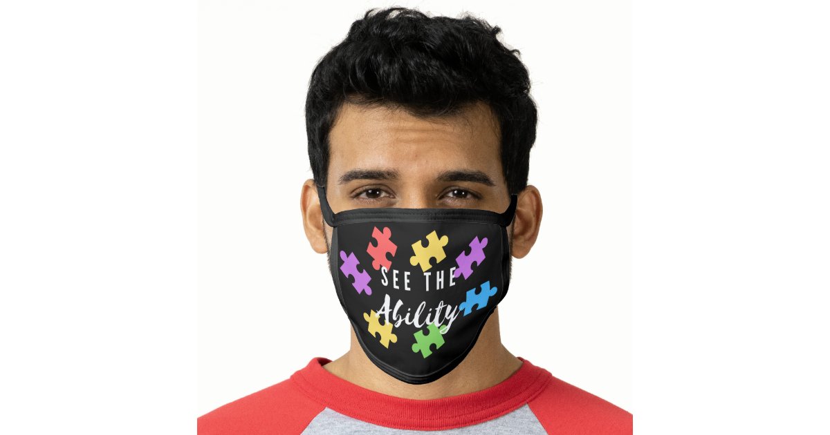 Autism Awareness "See The Ability" Face Mask | Zazzle