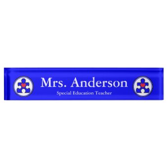 Autism Awareness Special Education Teacher Desk Name Plate | Zazzle