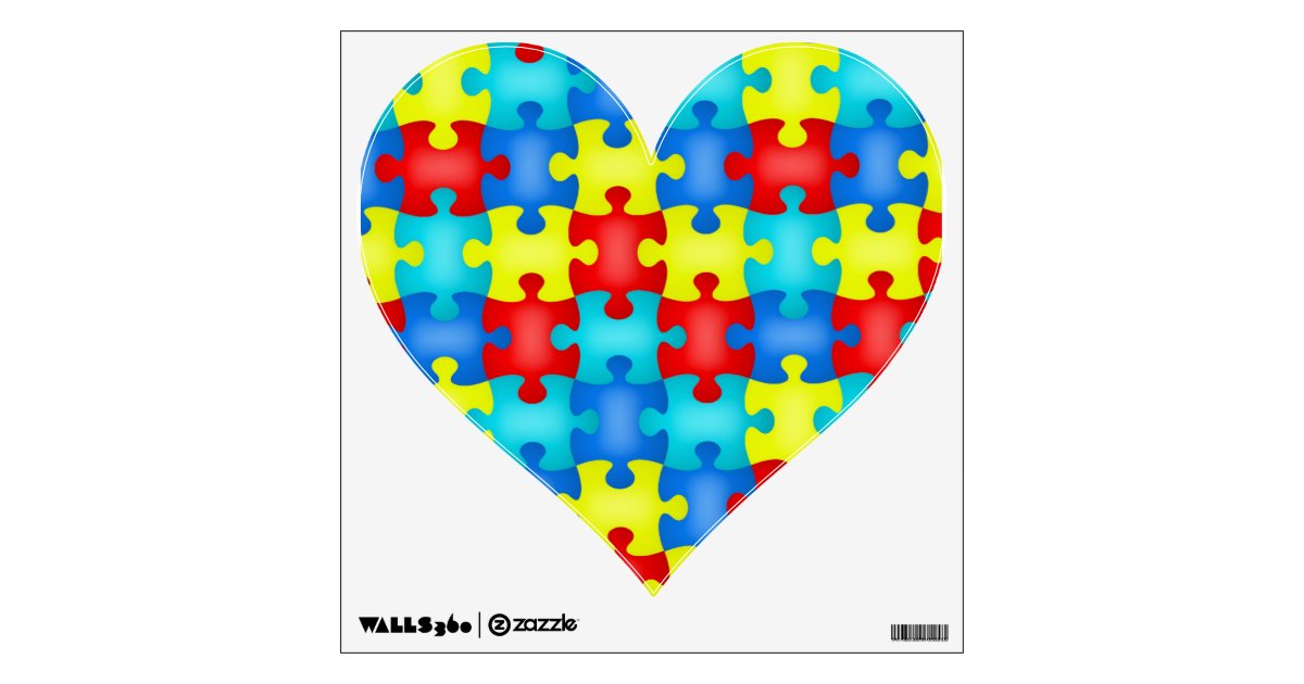 Autism Awareness Wall Decal Puzzle Pieces | Zazzle