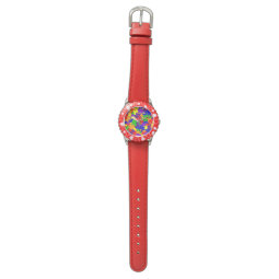 Autism Awareness watch with Rainbow Puzzle Pieces | Zazzle