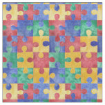 Peace Love Autism Fabric | Zazzle.com