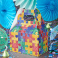 Autism Awareness watercolor puzzle favor box | Zazzle