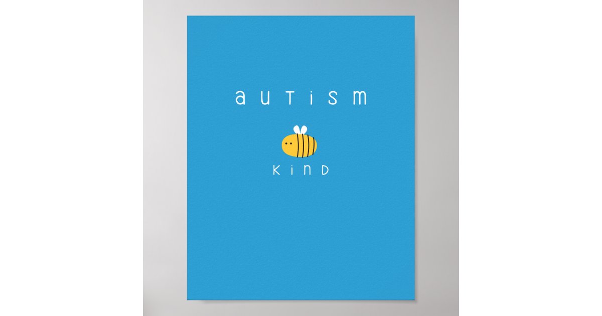 autism be kind awareness Poster & Prints | Zazzle