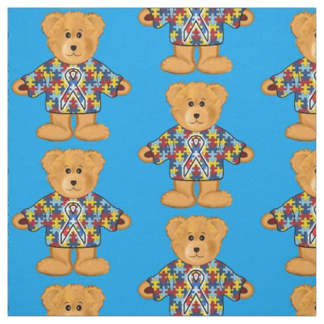 Autism Love Fabric | Zazzle