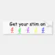 Autism Bumper Sticker "Get Your Stim On." | Zazzle