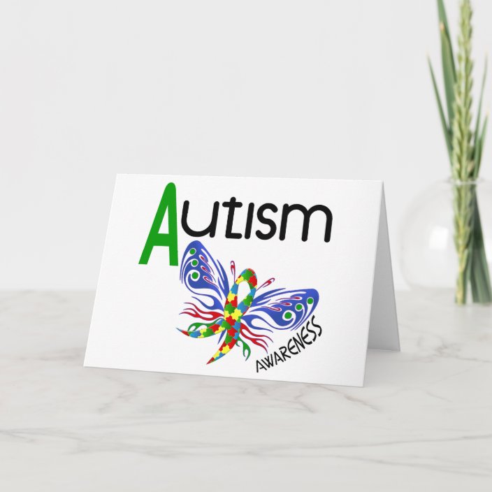 AUTISM Butterfly 3.1 Card | Zazzle.com