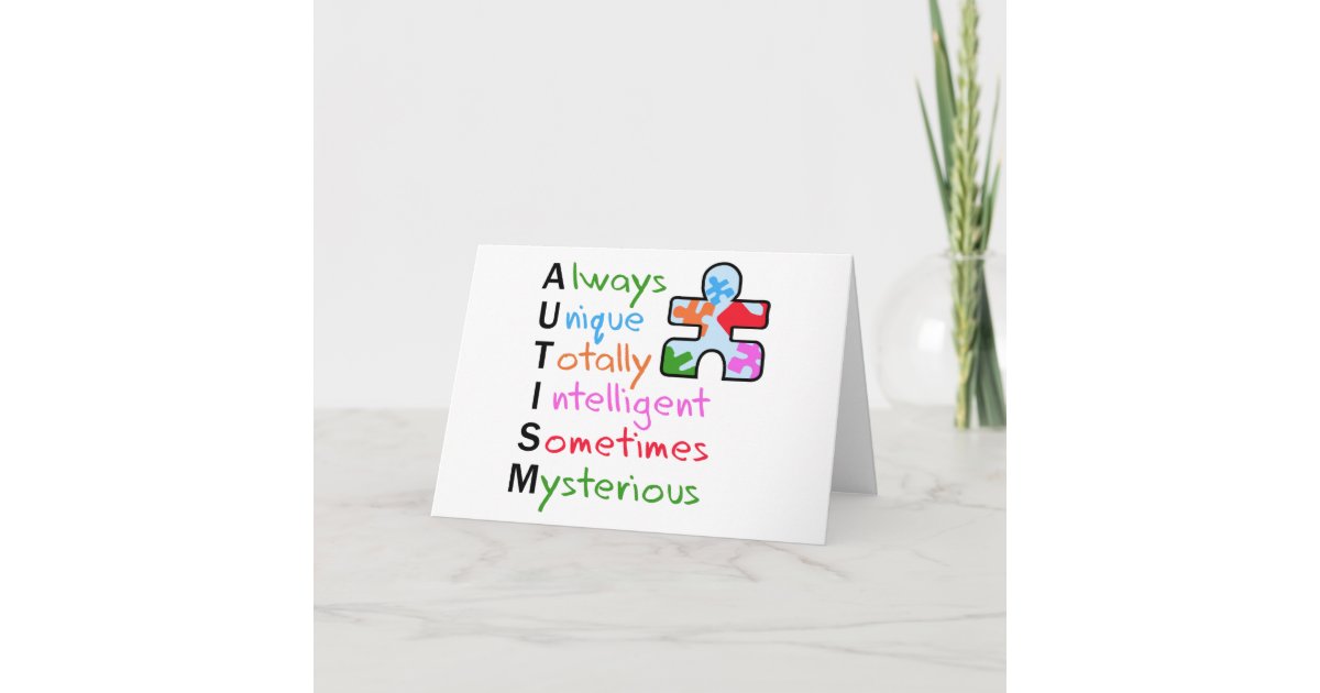 Autism Card | Zazzle