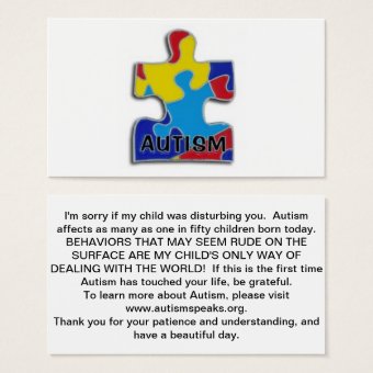 Autism cards | Zazzle