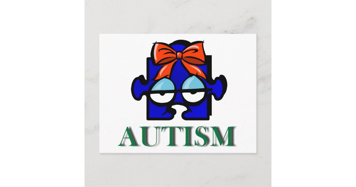 Autism Face Postcard | Zazzle