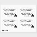 Autism Fire/Emergency Safety Stickers | Zazzle
