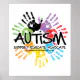 Autism Handprint Poster | Zazzle