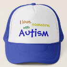 Blue please be patient I have autism hat. Trucker Hat | Zazzle.com