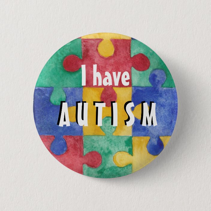 Autism ID button | Zazzle.com