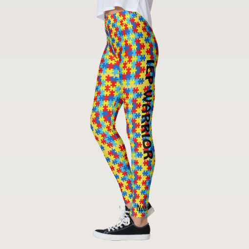 Autism Leggings Puzzle Yoga exercise Pants | Zazzle