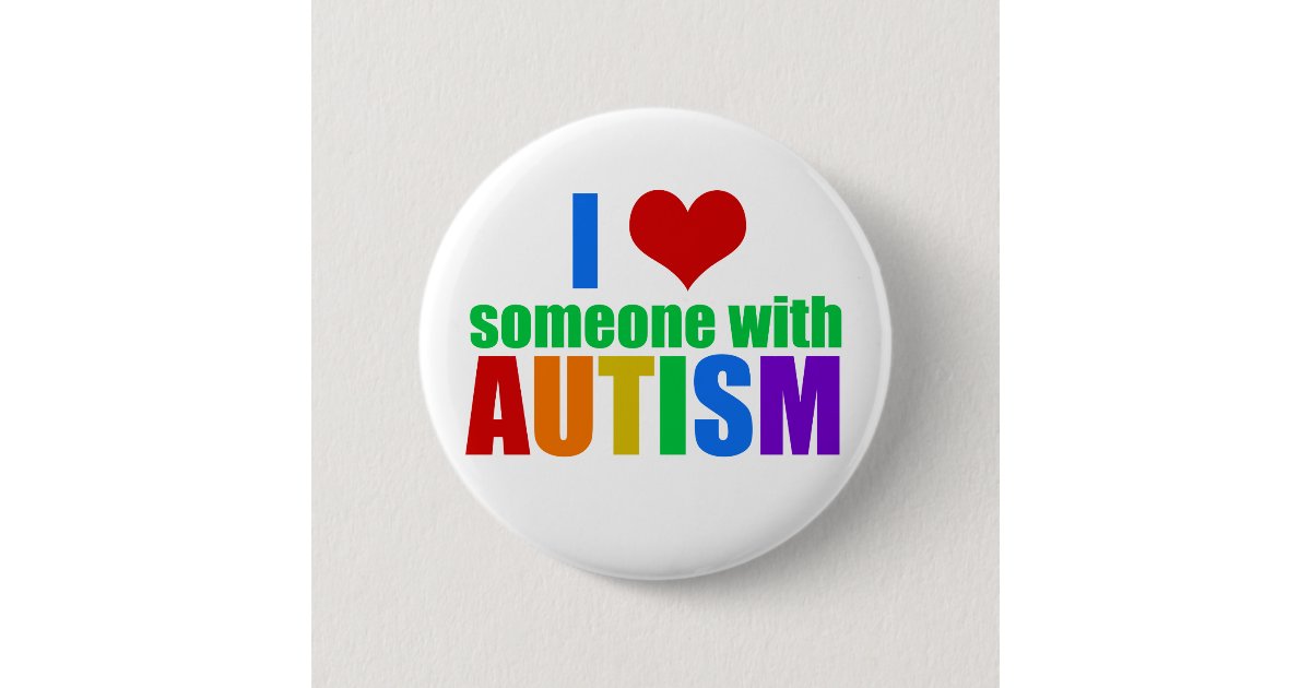 Autism Love Pinback Button | Zazzle