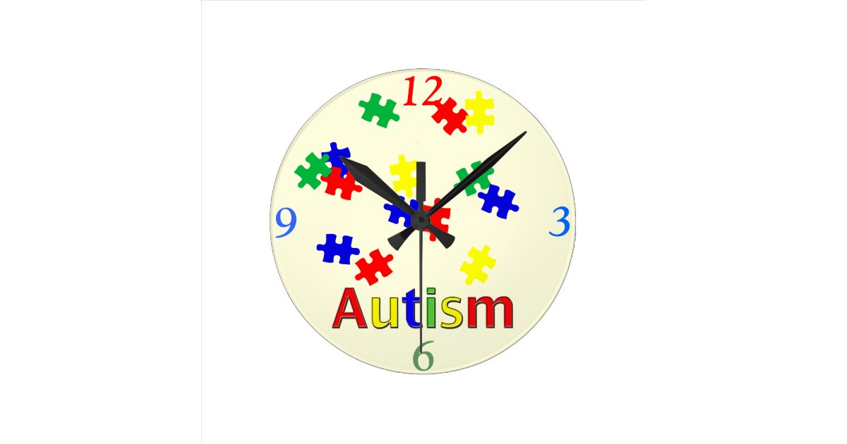 Autism Medium Wall Clock | Zazzle.com