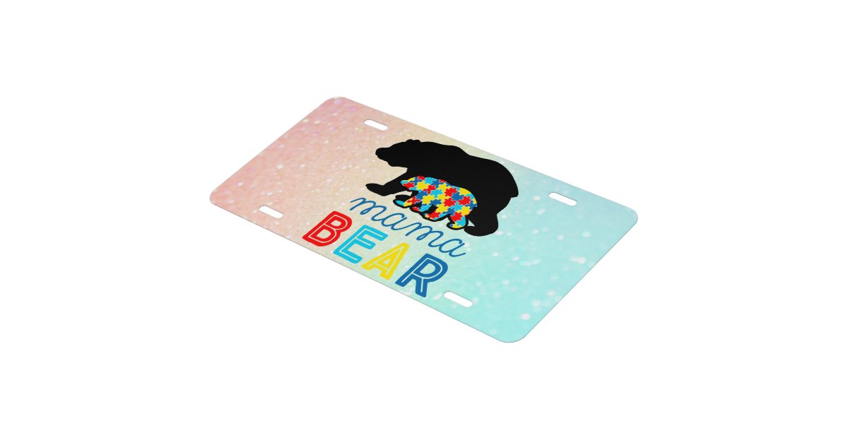 Autism Mom - Aluminum license plate | Zazzle