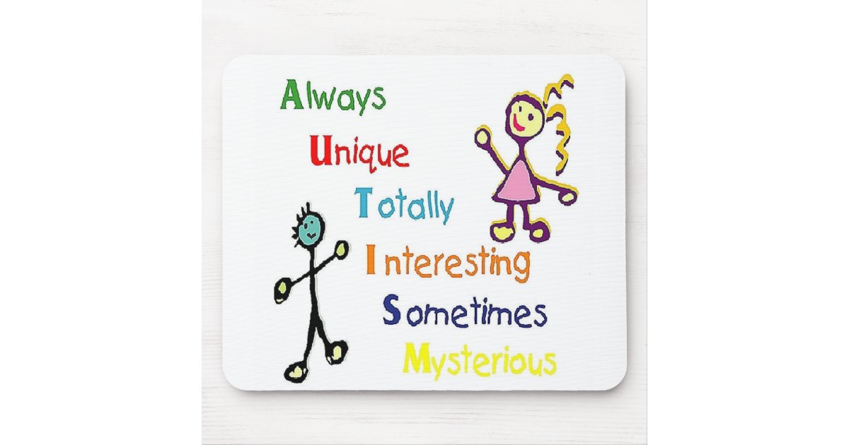 AUTISM MOUSE PAD | Zazzle