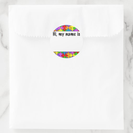 Autism Name Tag | Zazzle