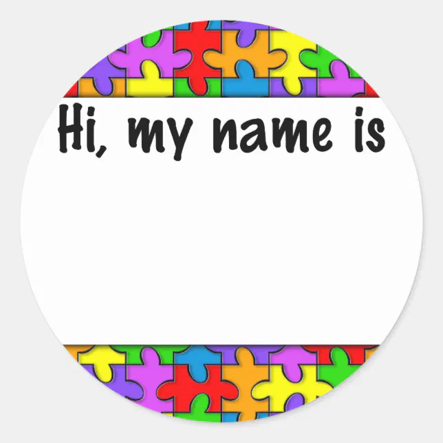 Autism Name Tag | Zazzle