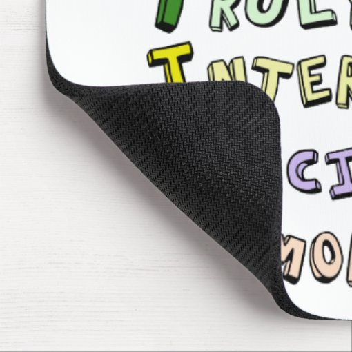 Autism Pride Cute Acrostic Mouse Pad | Zazzle