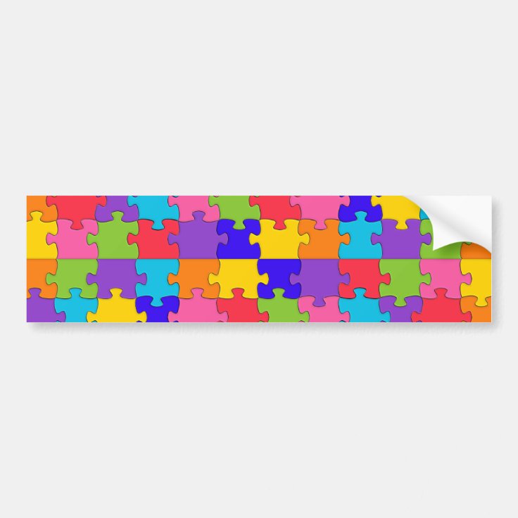 autism puzzle bumper sticker | Zazzle