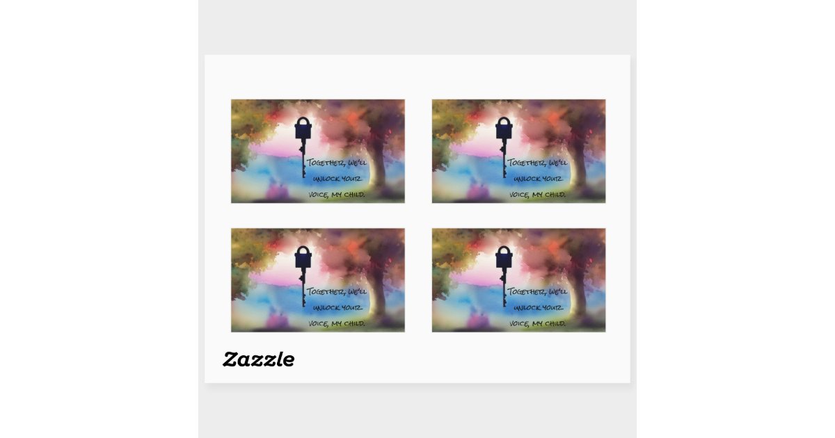 Autism - Special Needs Child Support - Your Voice Rectangular Sticker ...