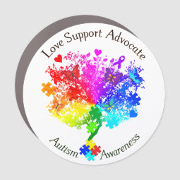 Autism Spectrum Tree Car Magnet | Zazzle