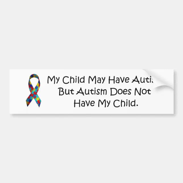 Autism Support Bumper Sticker | Zazzle