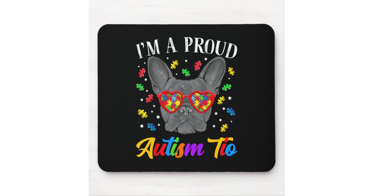 Autism Tio French Bulldog Dog Puzzle Gles Mouse Pad | Zazzle