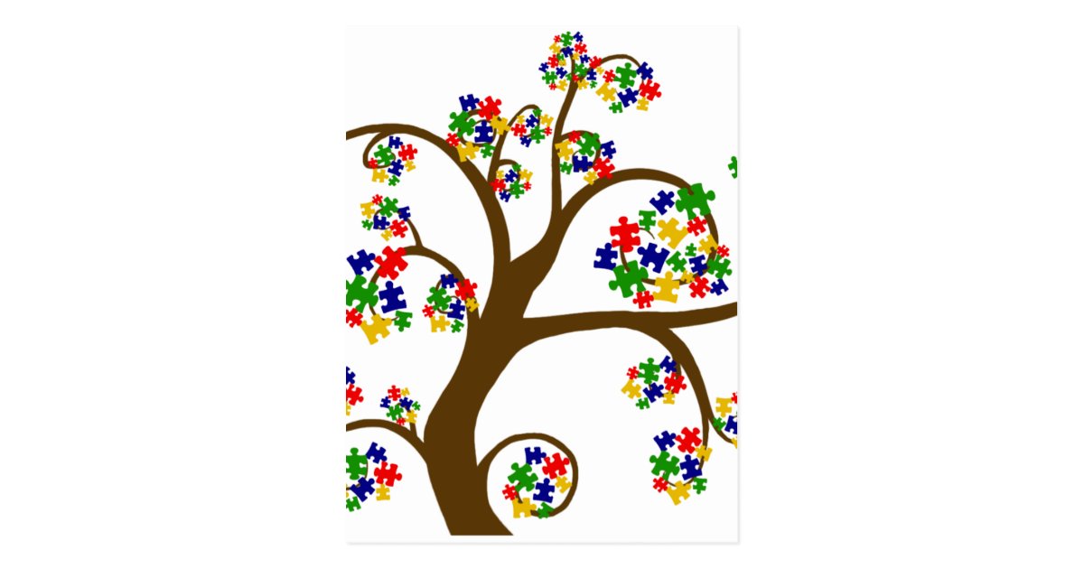 Autism Tree of Life Postcard | Zazzle.com