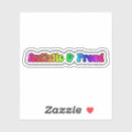 Autistic & Proud Rainbow Neurodiversity Sticker | Zazzle