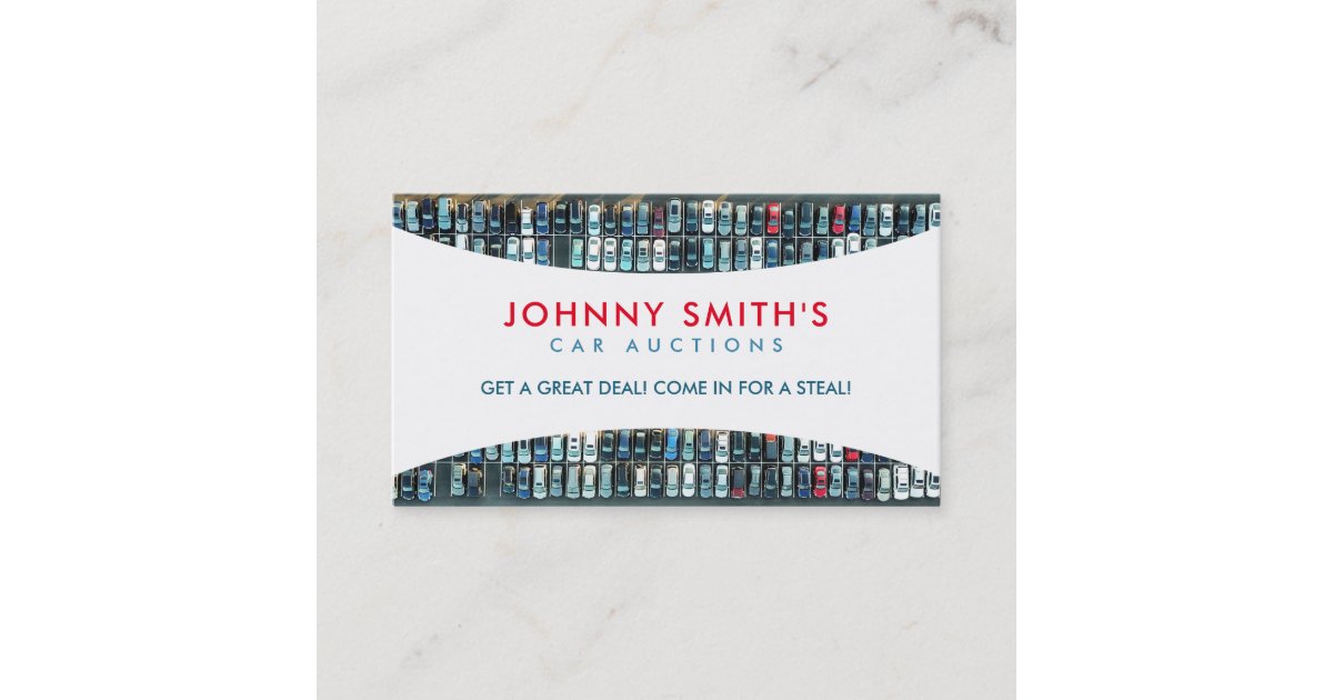 Auto Auctions Slogans Business Card | Zazzle