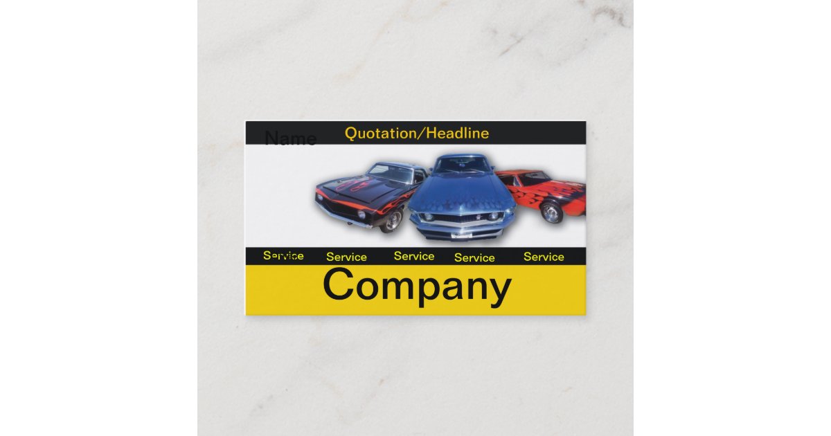 Auto Body Business Card | Zazzle