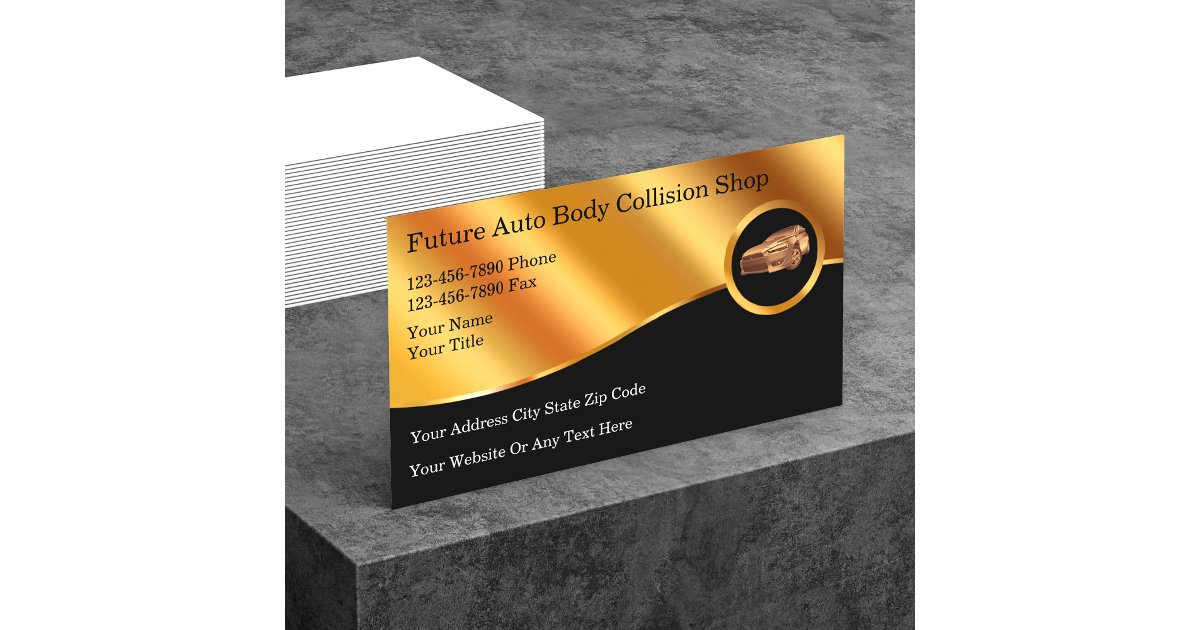 Auto Body Collision Business Cards | Zazzle