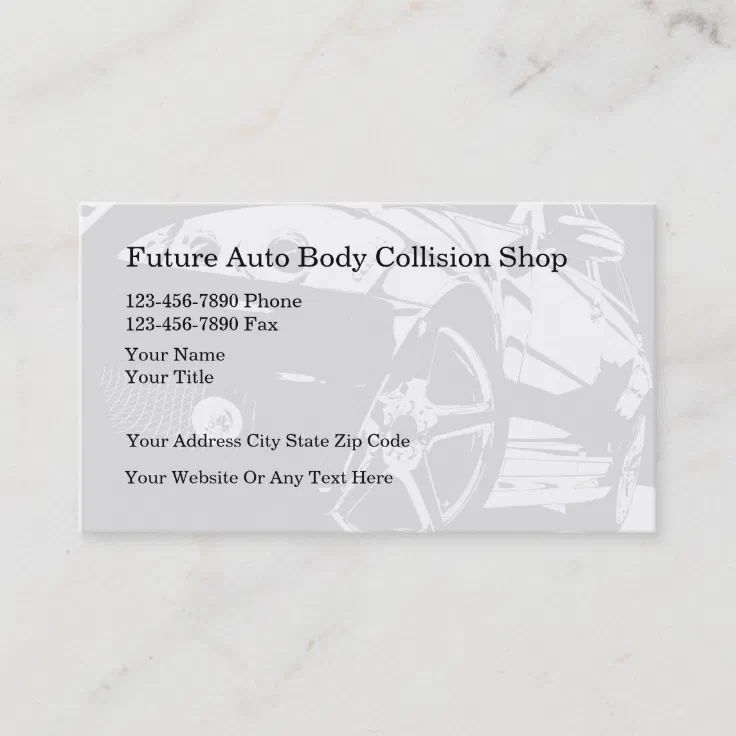Auto Body Collision Business Cards | Zazzle