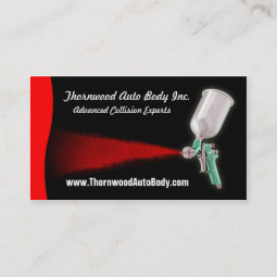 Auto Body CUSTOMIZABLE Business Card | Zazzle