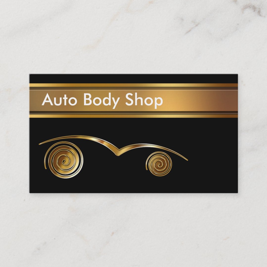 Auto Body Shop Business Cards | Zazzle