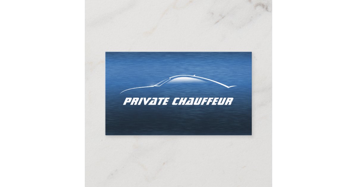 Auto Car Private Chauffeur Driver Appointment Card | Zazzle.com