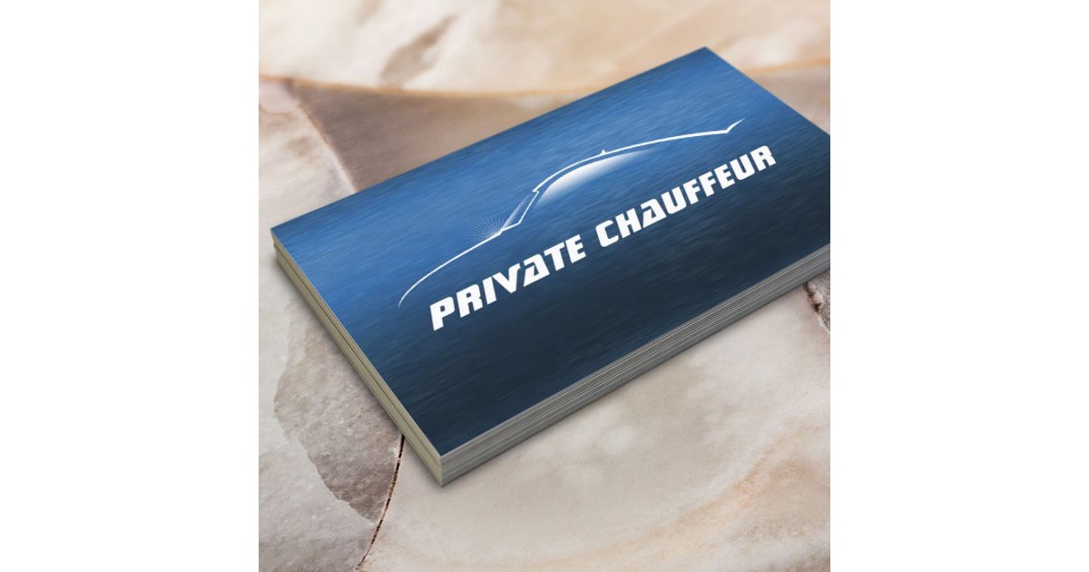 Auto Car Private Chauffeur Driver Appointment Card | Zazzle