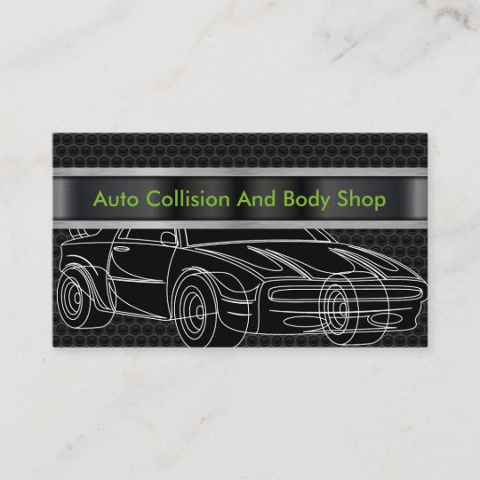 Auto Collision And Body Shop Business Card | Zazzle.com